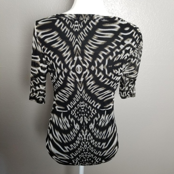 Grace Elements | Tops | Grace Elements Ruched Short Sleeve Lined Top M ...